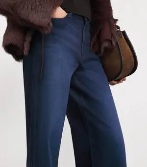 Paige Anessa Wide-leg Jeans - Blue