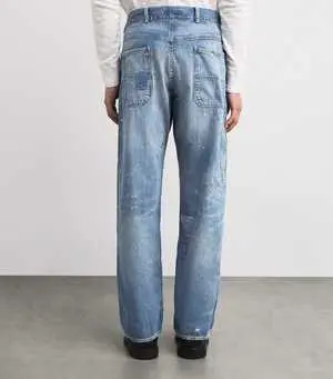Polo Ralph Lauren Paint-splatter Distressed Straight Jeans