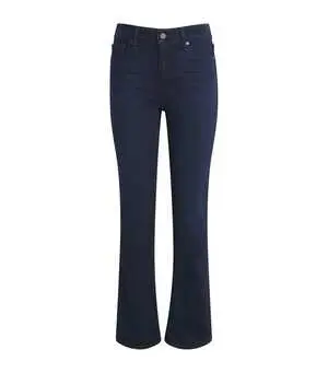 Paige Manhattan High-rise Bootcut Jeans - Navy