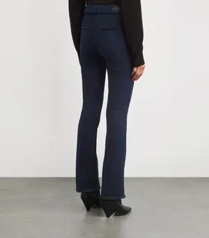 Paige Manhattan High-rise Bootcut Jeans - Navy