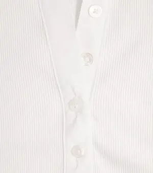 Veronica Beard Stretch-cotton Kearney Polo Shirt - White
