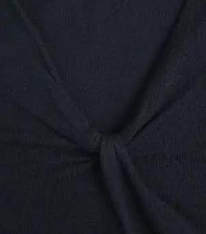 ALLUDE Wool-cashmere Twist-detail Sweater