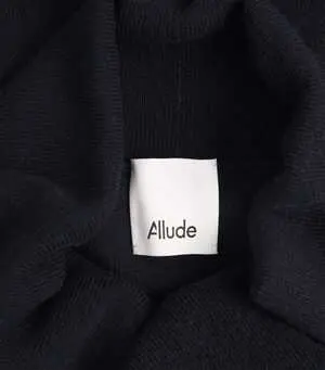 ALLUDE Cashmere-silk Off-the-shoulder Sweater