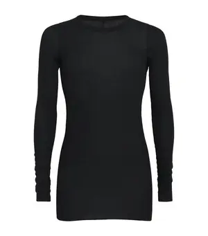 Rick Owens Cotton Jersey Mini Rib T-shirt