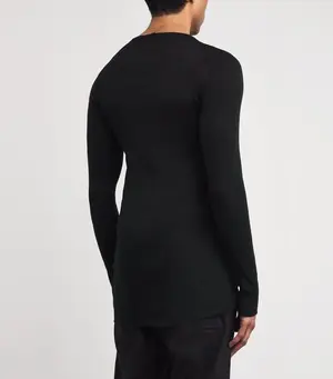 Rick Owens Cotton Jersey Mini Rib T-shirt