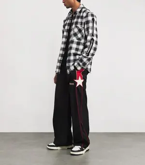 Amiri Cotton Flannel Bones Overshirt