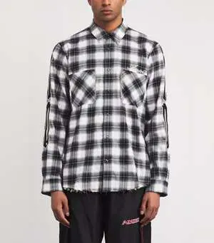 Amiri Cotton Flannel Bones Overshirt