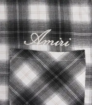 Amiri Cotton Flannel Bones Overshirt