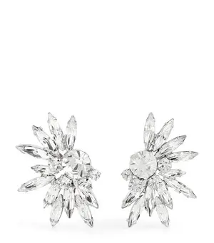 JENNIFER BEHR Crystal Shanti Earrings - Silver