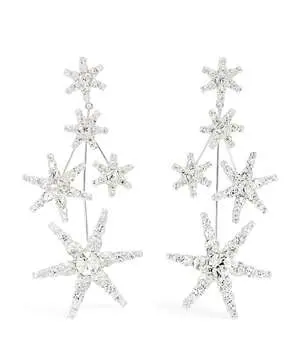 JENNIFER BEHR Crystal Nashira Earrings - Silver