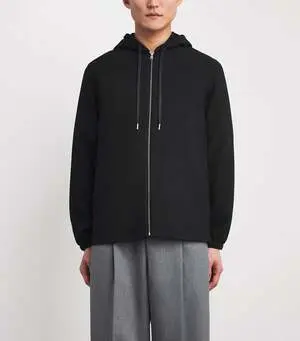 Sandro Zip-up Hoodie - Black