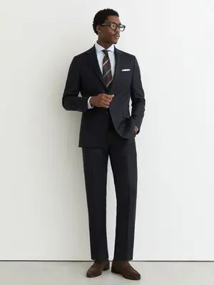 REISS Entrepreneur Classic Fit Italian Wool Single-breasted Suit Blazer