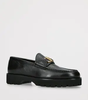 Valentino Garavani Leather Chunky Loafers - Black