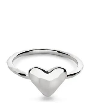 Monica Vinader Sterling Heart Ring - Silver