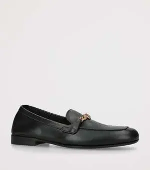 Versace Calfskin Medusa Loafers