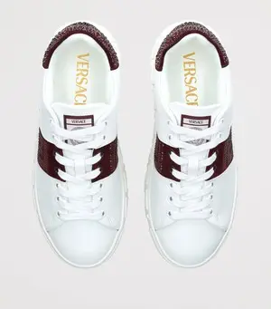 Versace Greca Embellished Sneakers