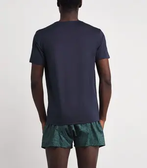 Sunspel Tencel Stretch T-shirt - Navy