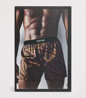 TOM FORD Stretch-silk Printed Boxer Shorts