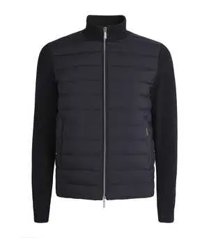 MOORER Duncan Hybrid Jacket - Navy