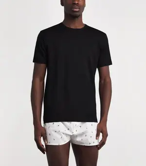 Sunspel Tencel Stretch T-shirt - Black