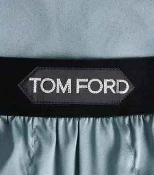 TOM FORD Stretch-silk Printed Boxer Shorts