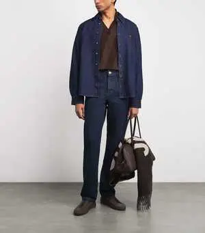 Jacquemus Cropped Stripe Polo Shirt - Brown
