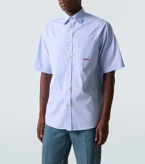 Valentino Garavani Striped Cotton Shirt - Blue