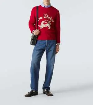 Valentino Garavani Chez Virgin Wool Sweater - Red