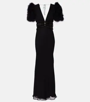 Alessandra Rich Plunge Evening Dresses
