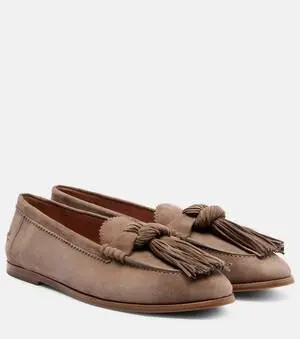 Aquazzura Almond Toe Flats For Women