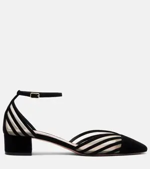 AQUAZZURA Alana 35 Suede Pumps
