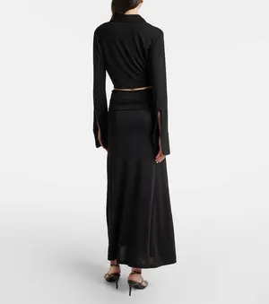 AYA MUSE Freya Draped Maxi Skirt