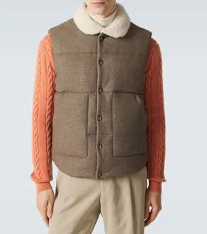 Loro Piana Dug Wool And Cashmere Vest