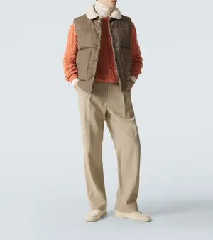 Loro Piana Dug Wool And Cashmere Vest