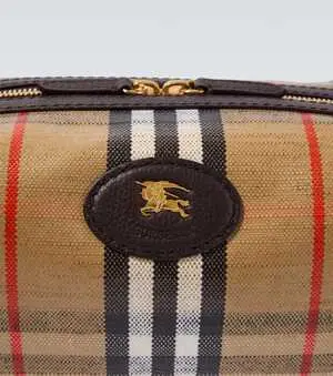 Burberry Check Canvas Shoulder Bag