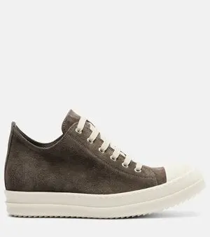 Rick Owens Suede Low-top Sneakers - Grey