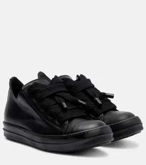 Rick Owens Rick Owens Jumbolace Leather Sneakers Black