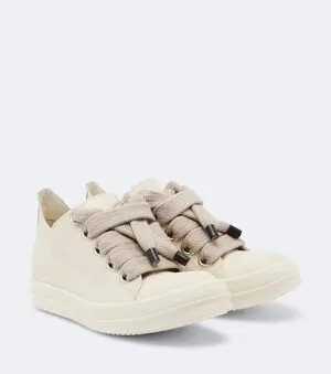 Rick Owens Jumbolace Leather Sneakers - White