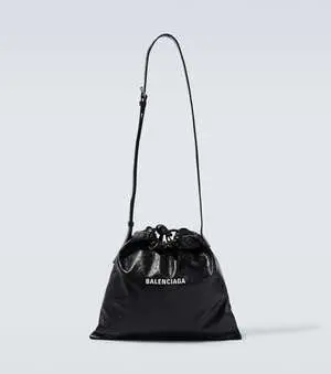 Balenciaga Patent Leather Crossbody Bag - Black