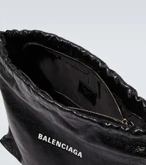 Balenciaga Patent Leather Crossbody Bag - Black