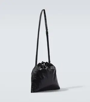 Balenciaga Patent Leather Crossbody Bag - Black