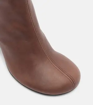 Dries Van Noten 65 Leather Ankle Boots - Brown