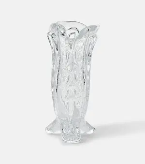 LOUISE ROE S.r. Vintage Drape Glass Vase - Transparent