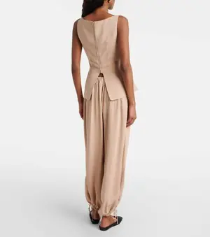 Tove Estelia Wide-leg Pants - Beige