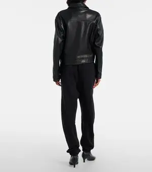 NILI LOTAN Dulce Cotton Sweatpants - Black