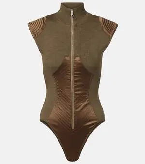 JEAN PAUL GAULTIER Wool-blend Bodysuit