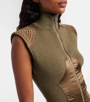 JEAN PAUL GAULTIER Wool-blend Bodysuit
