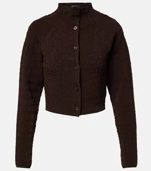 Women's Brown Cropped Cardigans