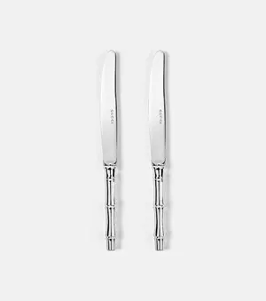 Gucci Set Of 2 -plated Knives - Silver