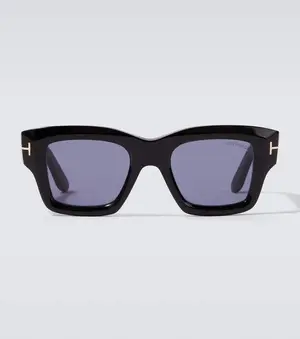 TOM FORD Ilias Square Sunglasses - Black